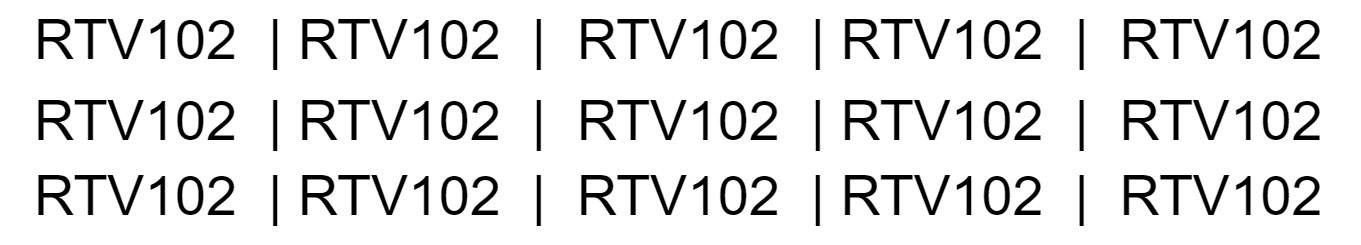 RTV102 Adhesive Sealant - A one component ready to use adhesive ...